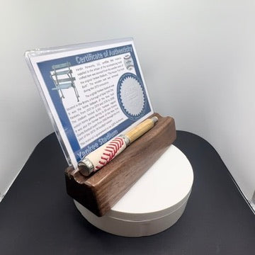 Wooden Pen Display Stand & COA Holder - Cherry, Walnut, or Maple ...